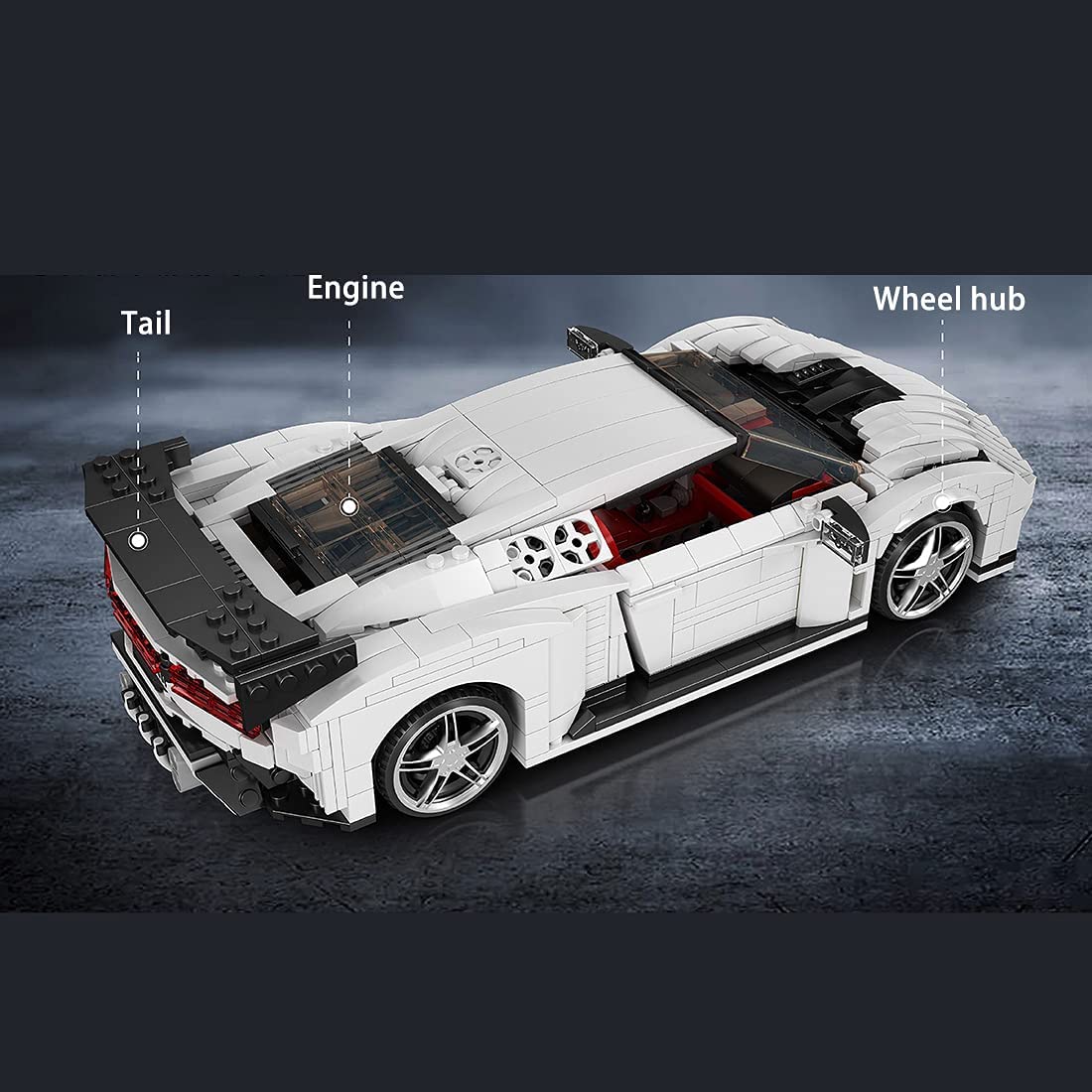 Mould King 10004 Sportwagen EB-110 Special alias Bugatti Centodieci – Baubär Boutique