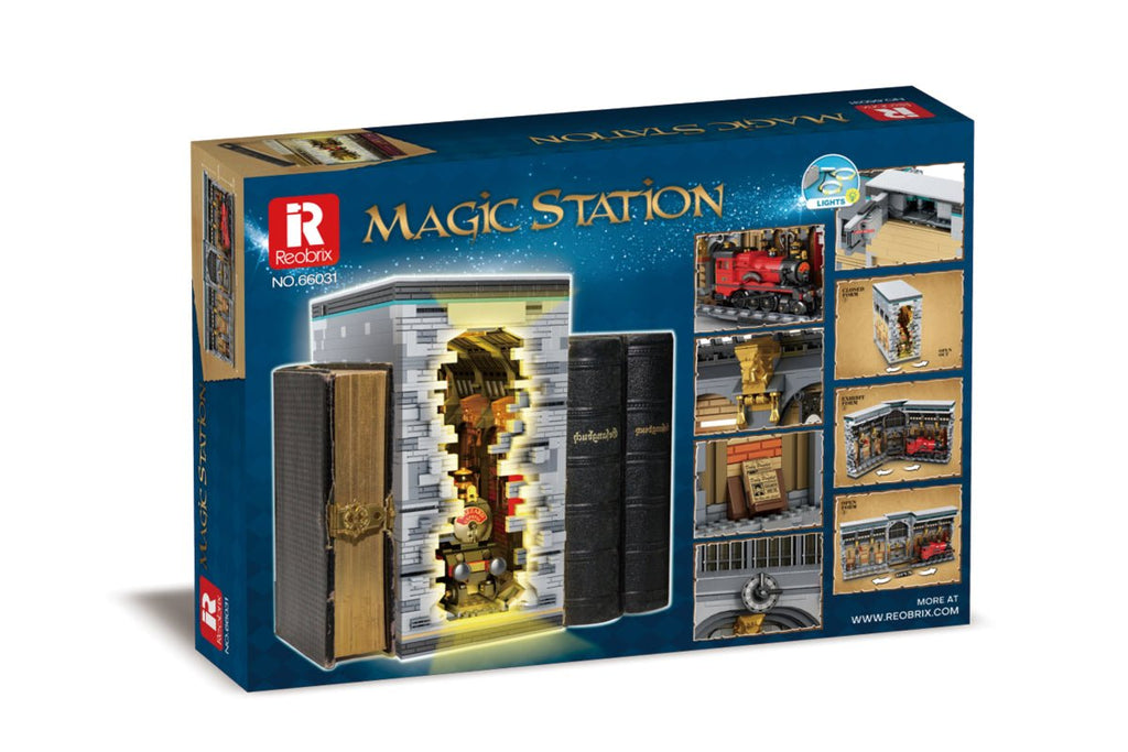 Reobrix 66031 Buch Bahnhof des Zauberers (Magic Station) – Baubär Boutique